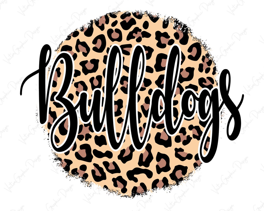 Bulldogs Leopard Svg School Mascot Digital Download Team - Etsy