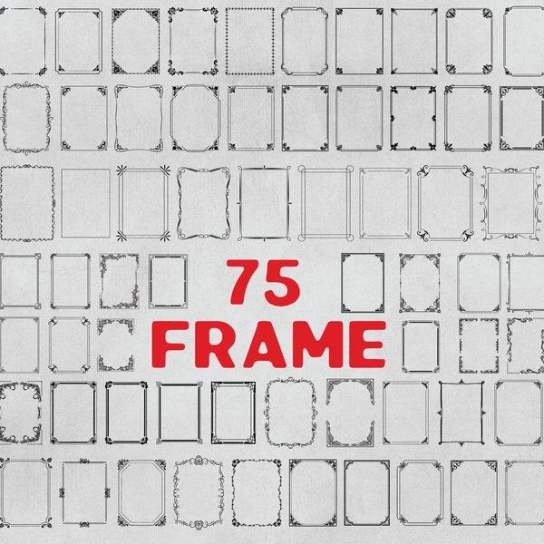 Rectangle Frame Svg - Etsy