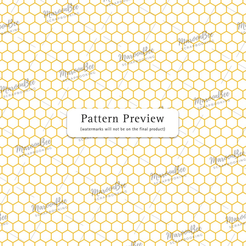 Colorful Medium Honeycomb Pattern Digital Scrapbooking Paper Bundle ...
