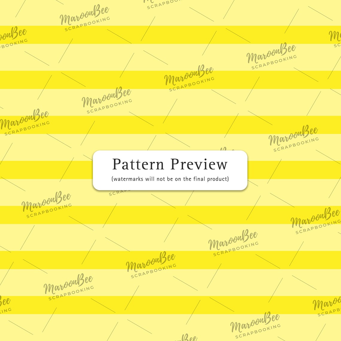 Tinted Extra Large Horizontal Stripes Digital Scrapbooking Paper, X ...