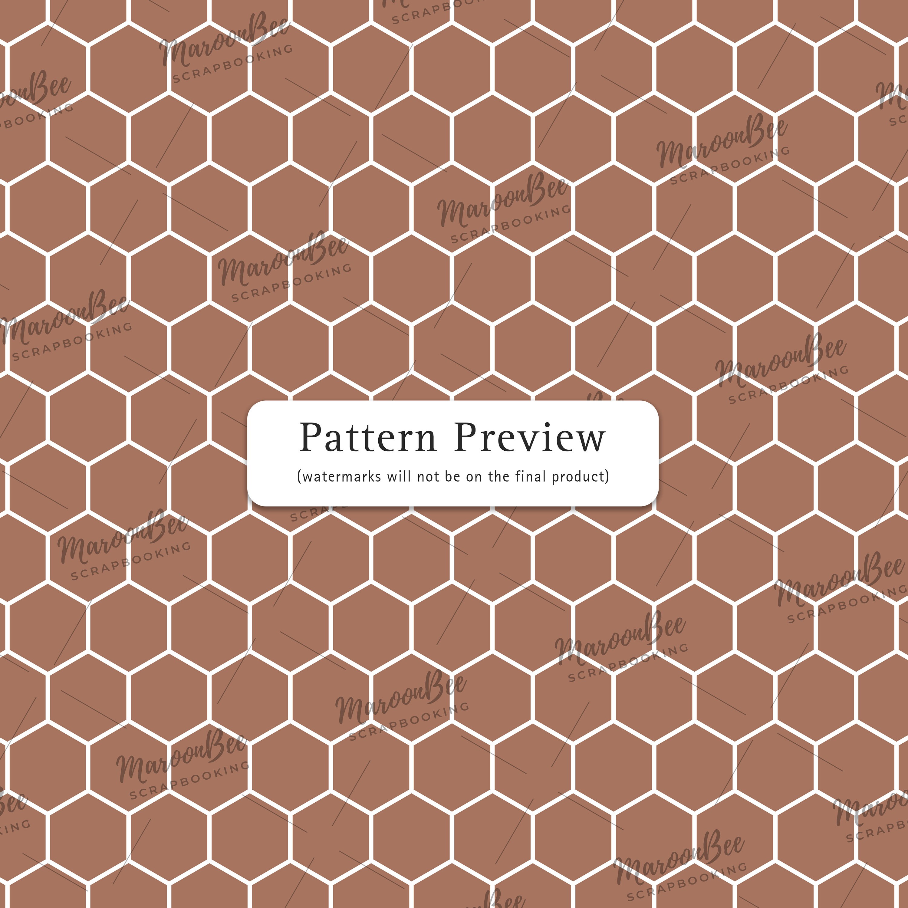 White Large Honeycomb Digital Paper Pack, 100 Digital Papers Bee ...