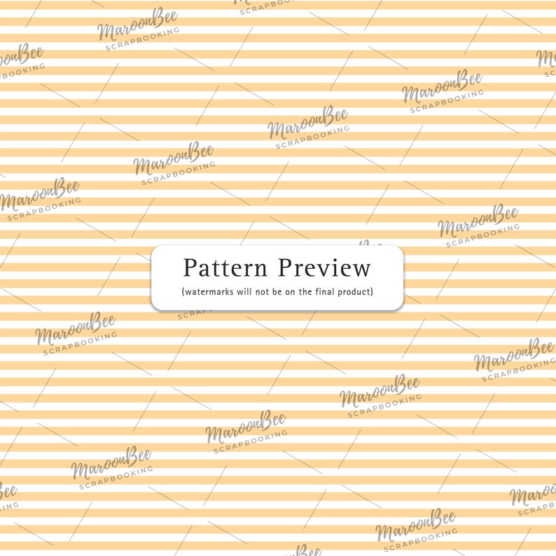 Paquete de papel digital de rayas horizontales medianas blancas ...