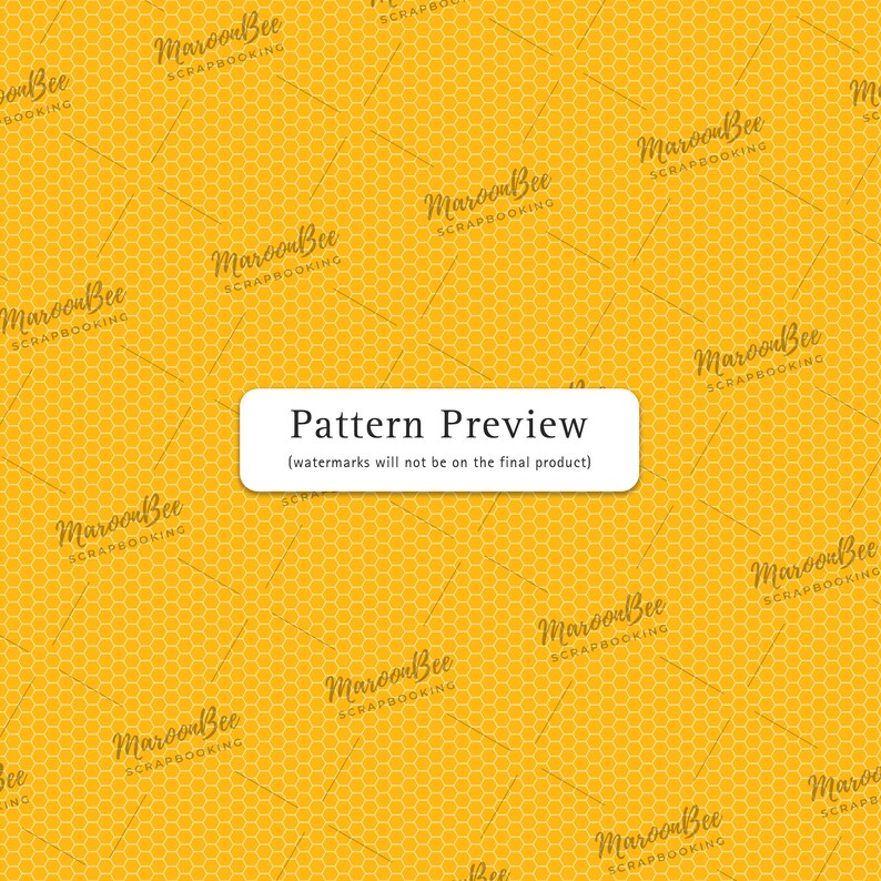 Tinted Tiny Honeycomb Digital Paper Pack, 100 Digital Papers Bee ...