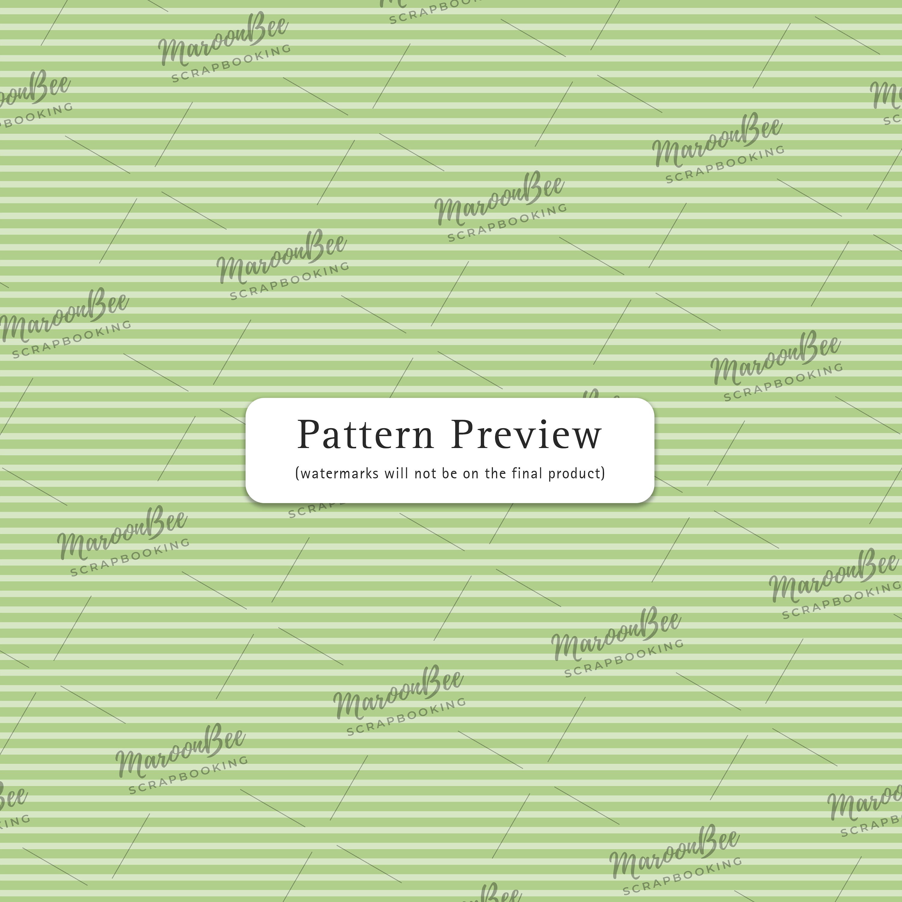 Tinted Small Horizontal Stripes Digital Paper Bundle, Scrapbooking ...