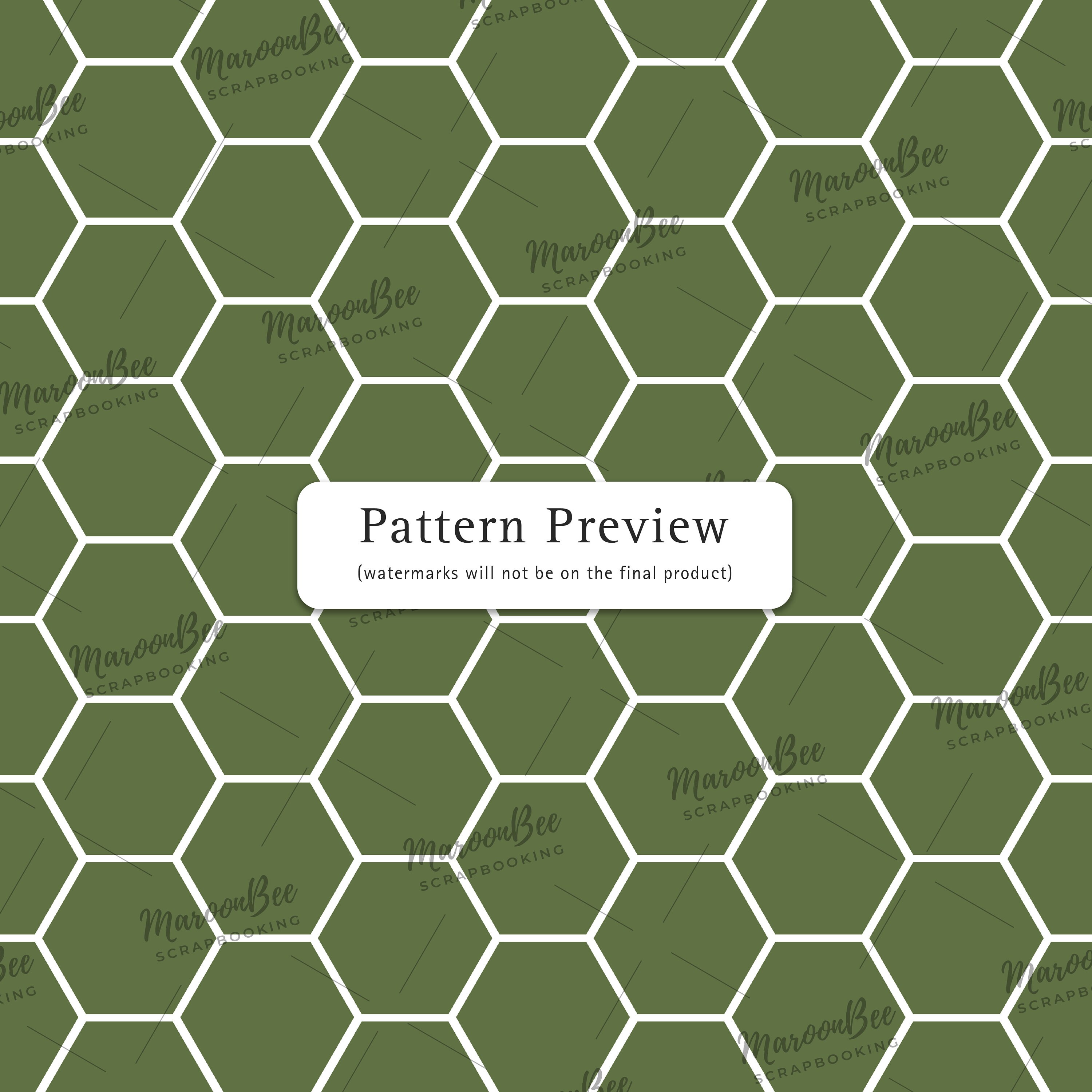 White Huge Honeycomb 100 Digital Scrapbooking Papers, 100 Digital ...