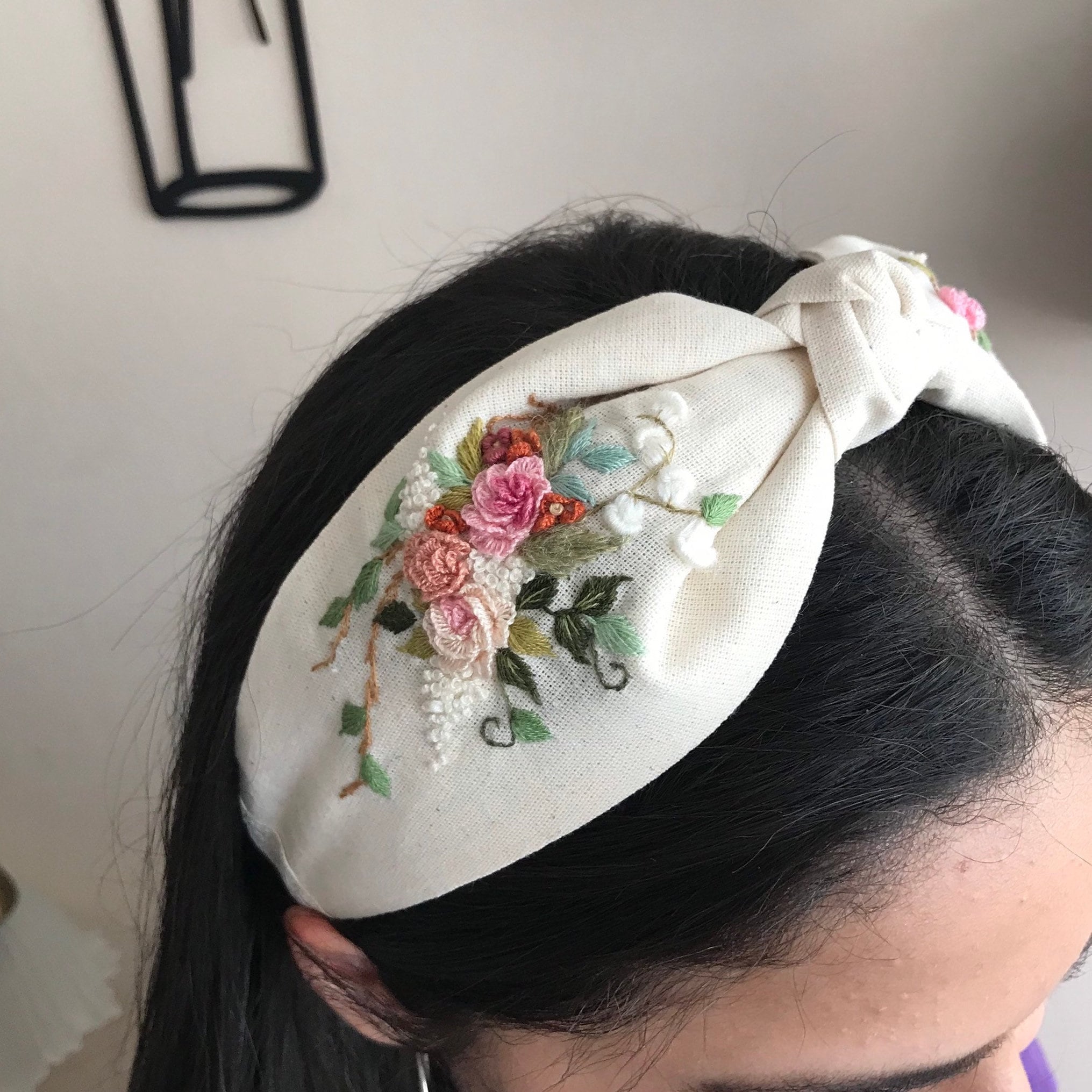 Handmade Headband Handband floral Hand Embroidered Headband. - Etsy