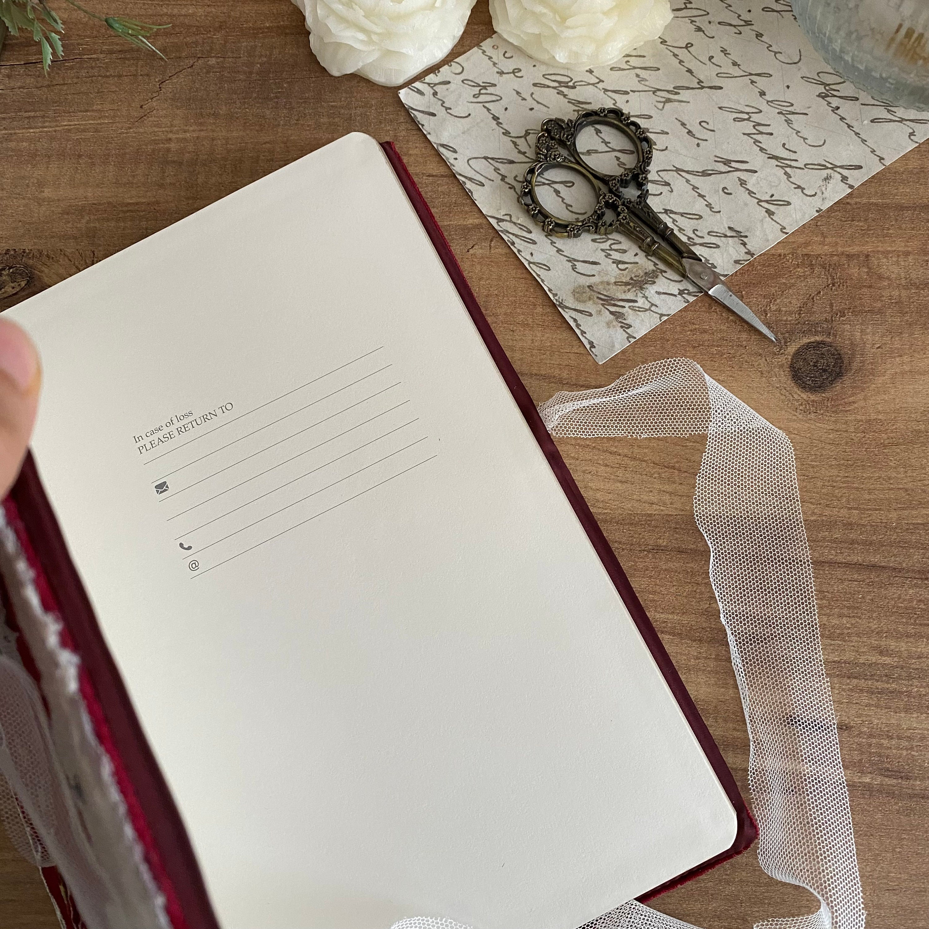 Handmade Floral Notebook Case Vintage Velvet Albums Cover - Etsy