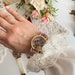 Embroidered Bracelet - Watch Bracelet - Embroidered Cuff - Handmade ...