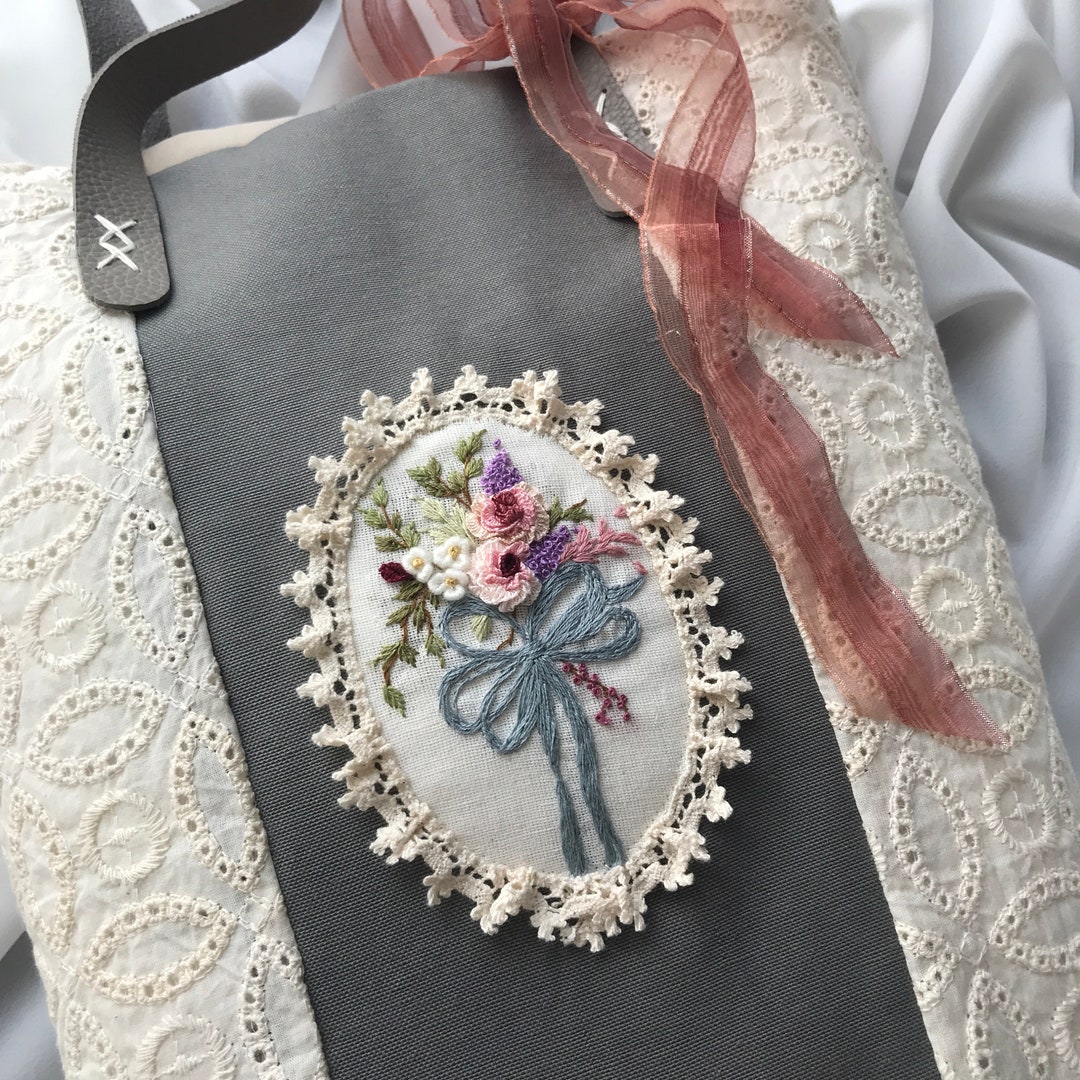 Handmade Embroidered Shoulder Bag - Etsy