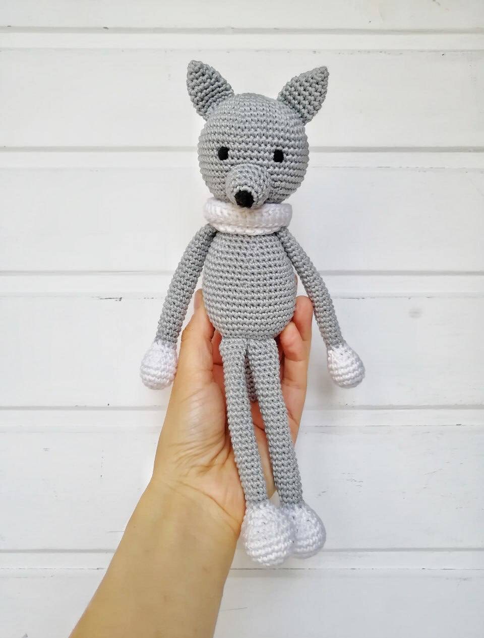 Amigurumi Pattern Wolf, Crochet Wolf Pattern, Pdf Tutorial, Crochet ...