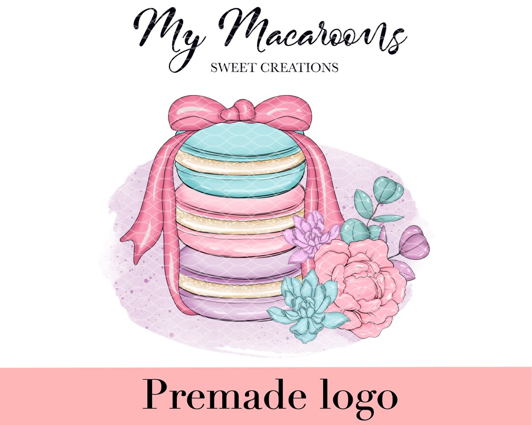 Best Macaroons Shop Logo Design, Macaroons Logo, Sweets Logo, Cake ...