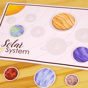 Our Solar System Matching Activity, Preschool Homeschool Printable ...