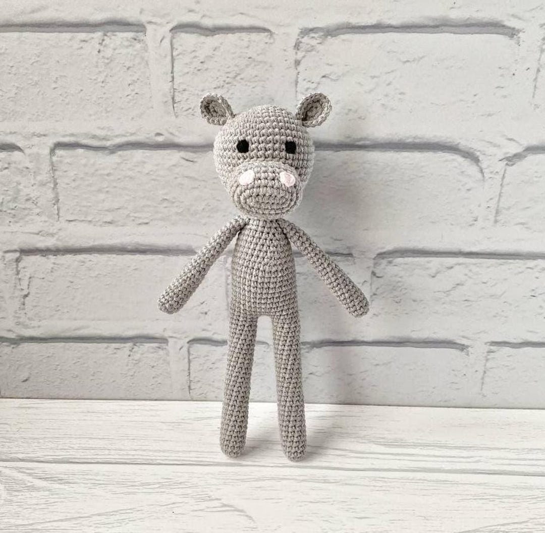 Amigurumi Pattern Hippo, Crochet Hippo Pattern, Crochet Hippopotamus ...