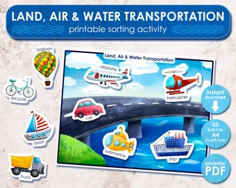 Land Air Water Montessori - Etsy