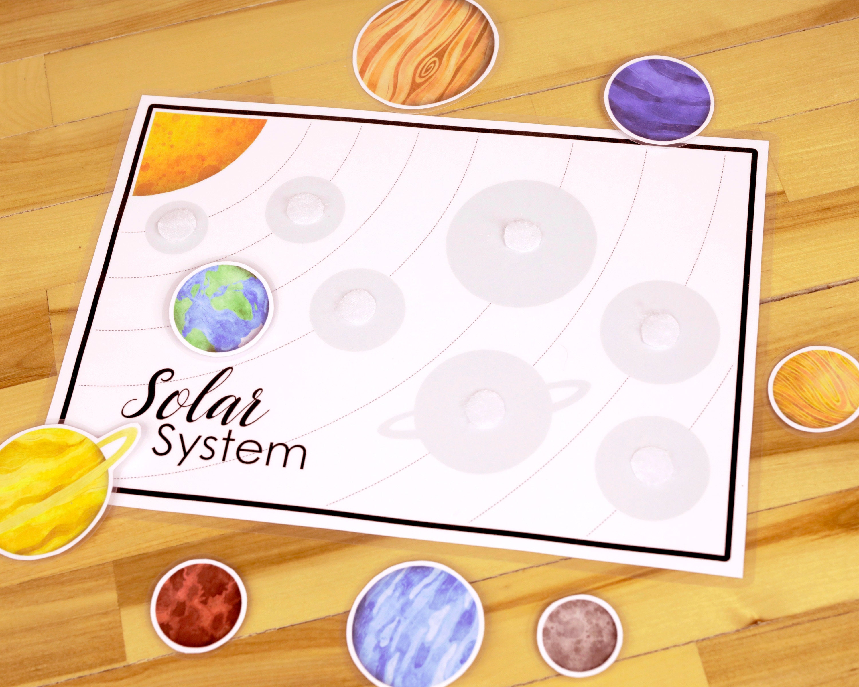 Our Solar System Matching Activity, Preschool Homeschool Printable ...