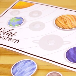 Our Solar System Matching Activity, Preschool Homeschool Printable ...