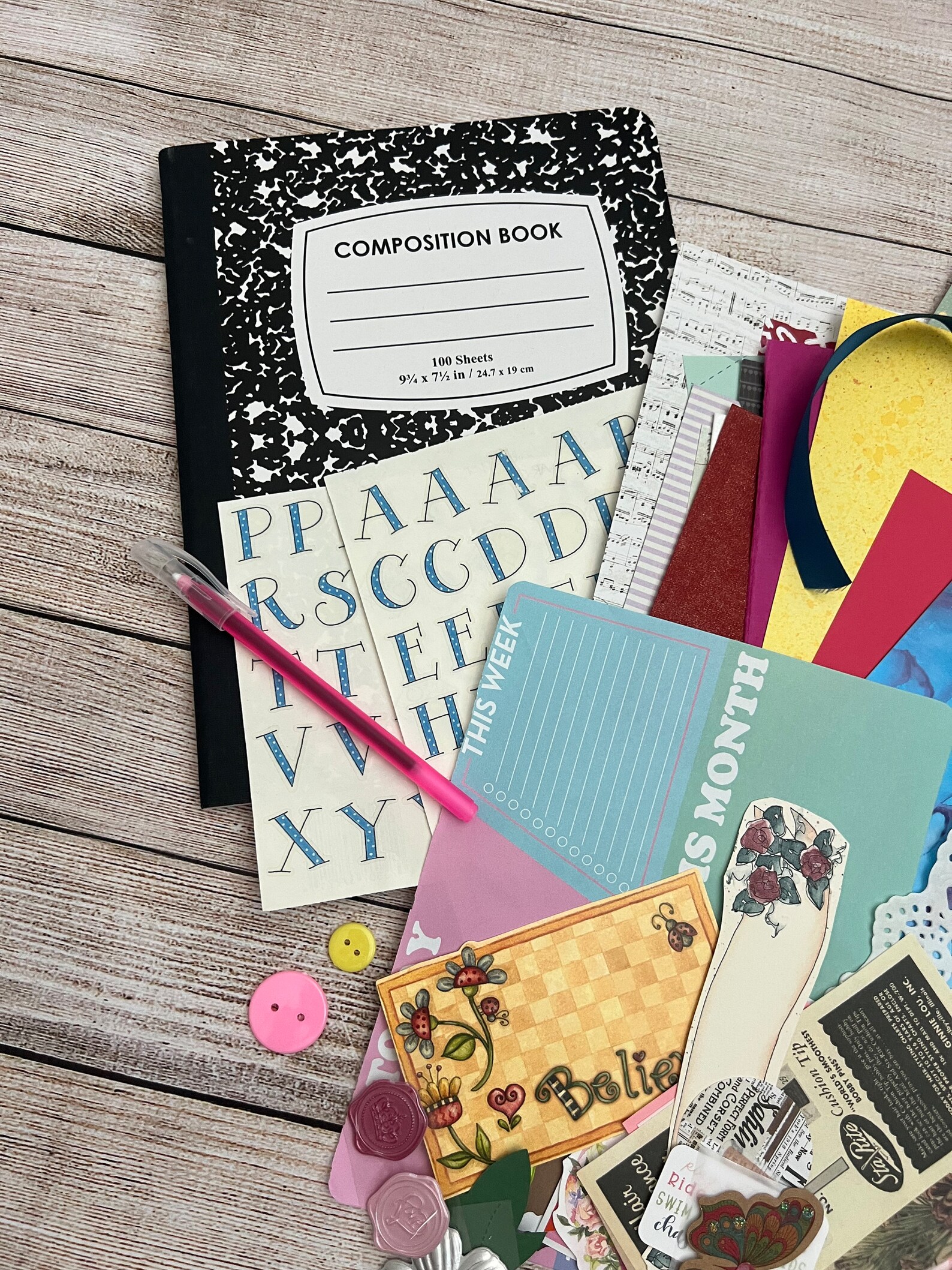 Junk Journal Ephemera Kit (#25), 35+ Pieces/journal, Stickers, Paper ...