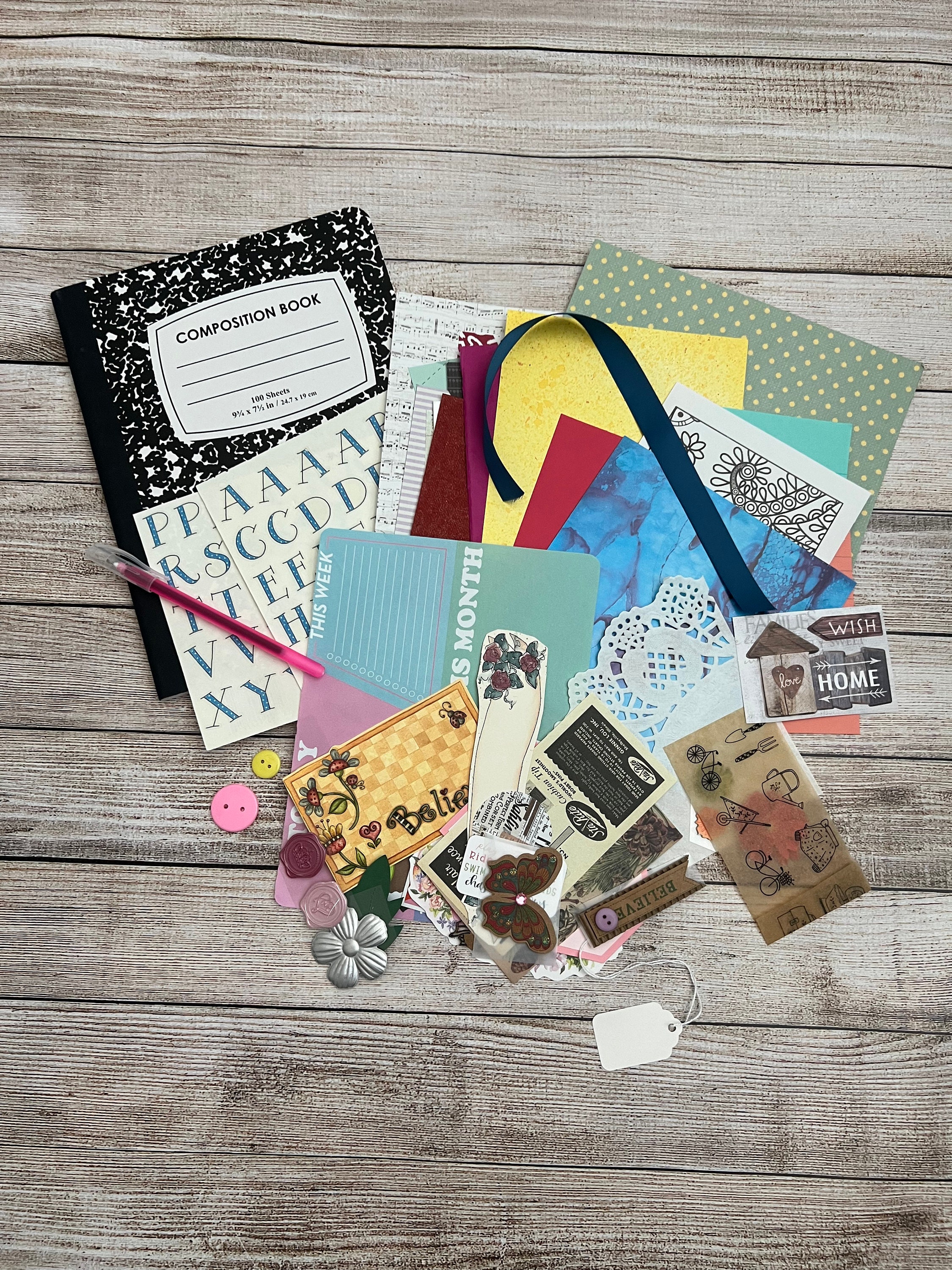 Junk Journal Ephemera Kit (#25), 35+ Pieces/journal, Stickers, Paper ...