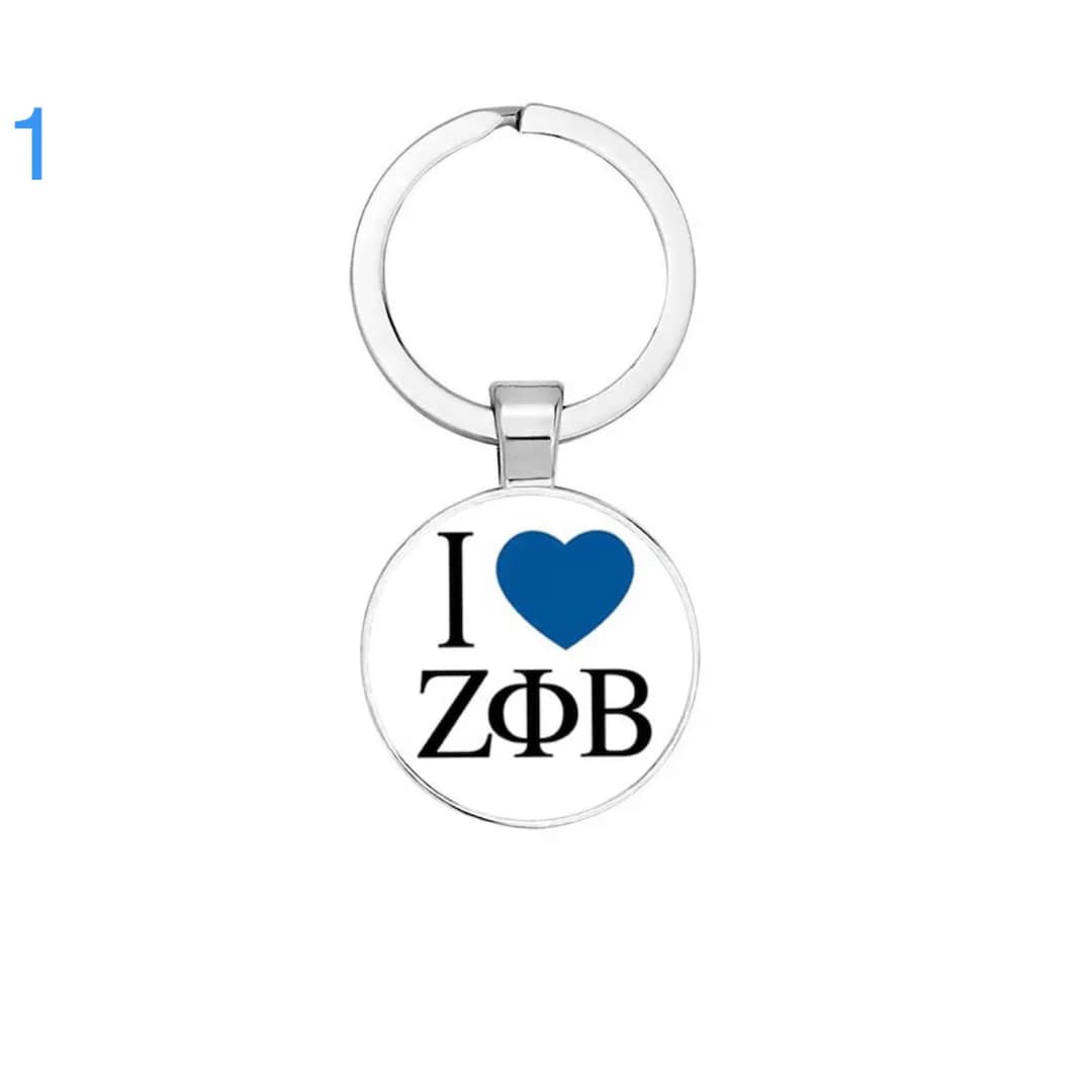 Zeta Phi Beta Inspired Keychain - Etsy