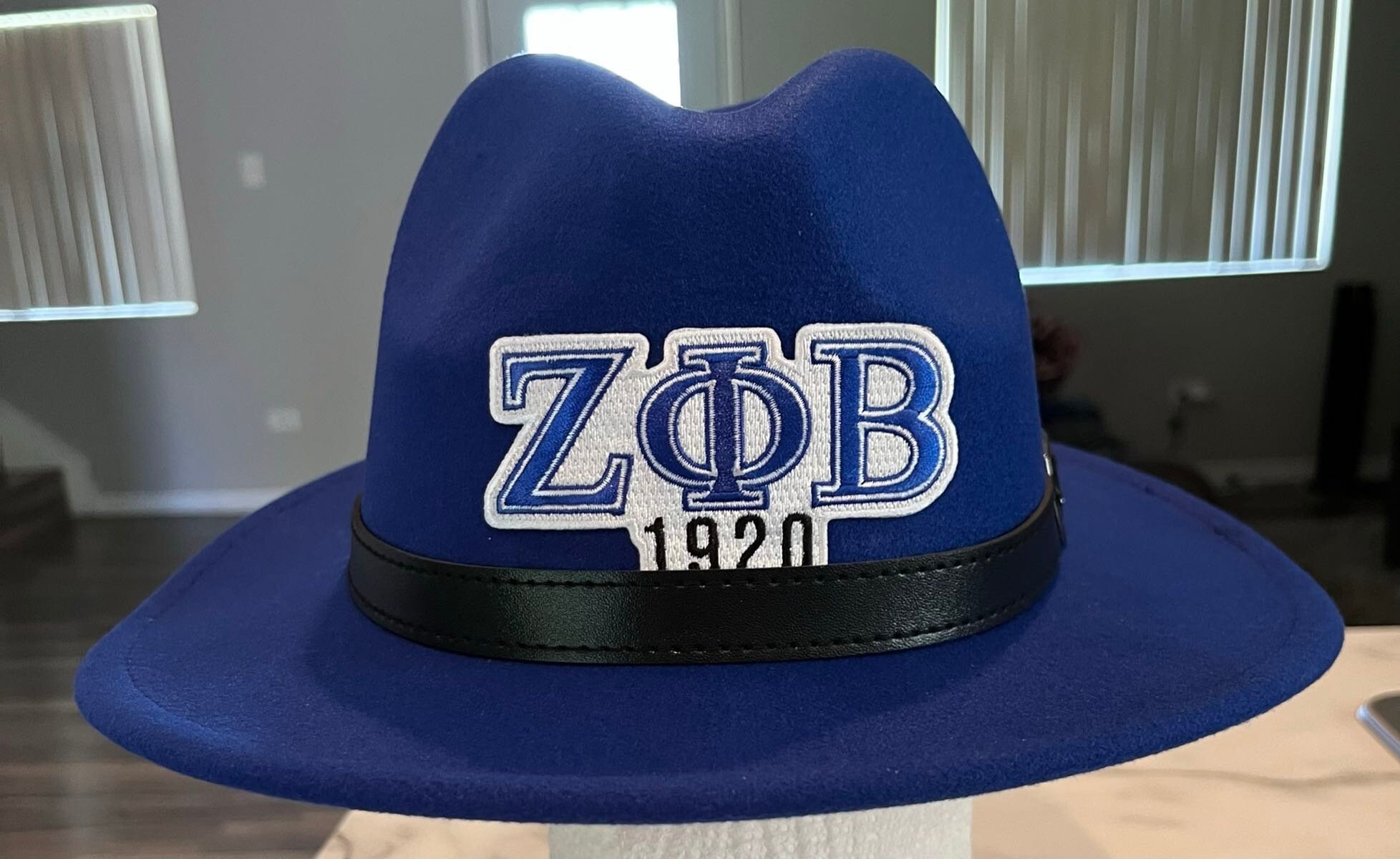 Zeta Phi Beta Inspired Fedora Hat Royal Blue ΖΦΒ 1920 - Etsy