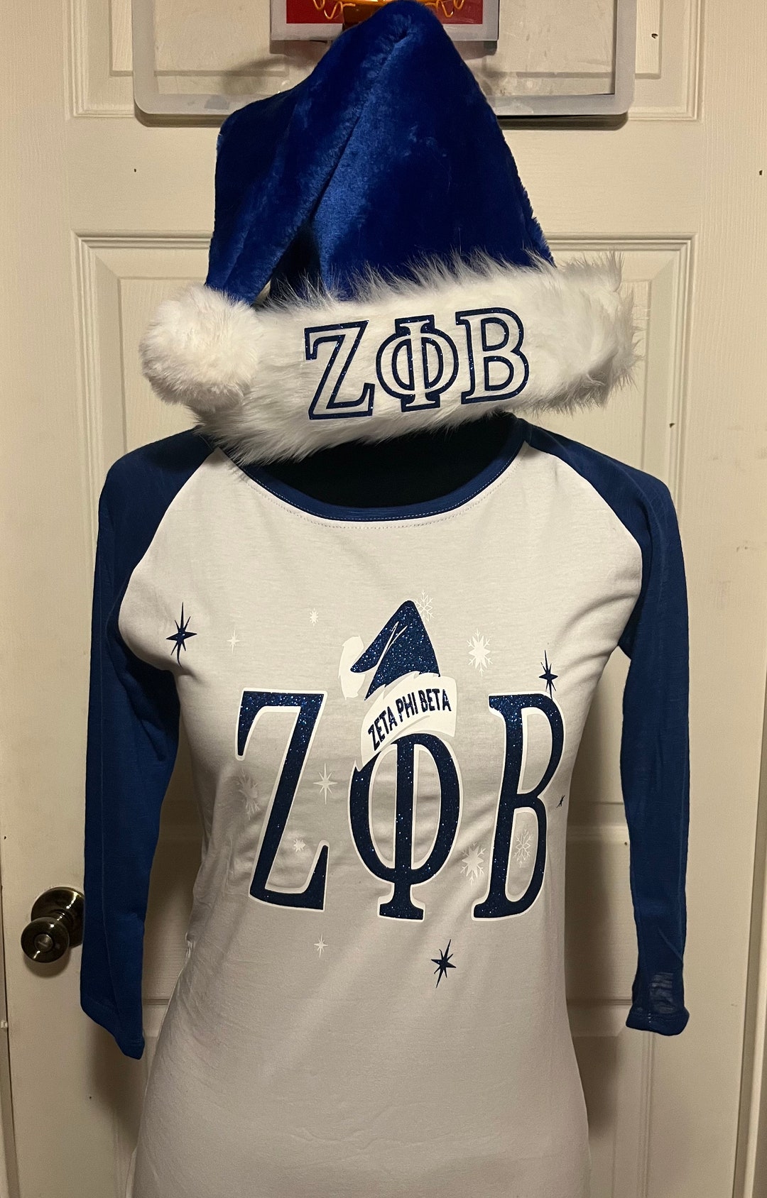 Royal Blue & White Baseball Tee - Etsy