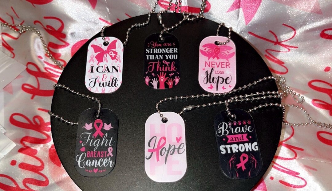 Breast Cancer Awareness Dog Tag - Etsy
