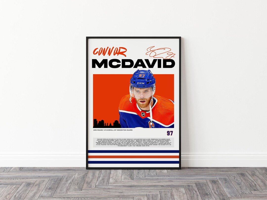 Connor Mcdavid Poster, Edmonton Oilers, (digital Download) - Etsy