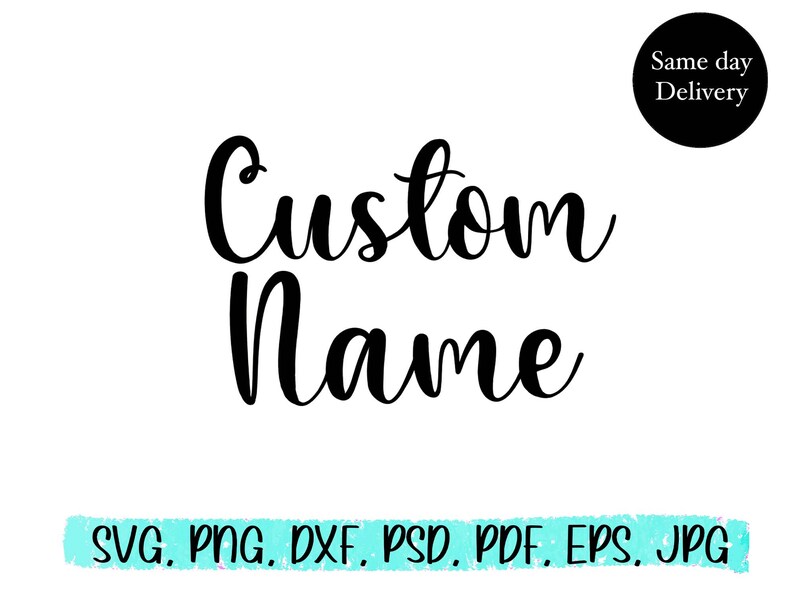 Custom Svg Custom Name Svg Name Svg Digital Download - Etsy Hong Kong
