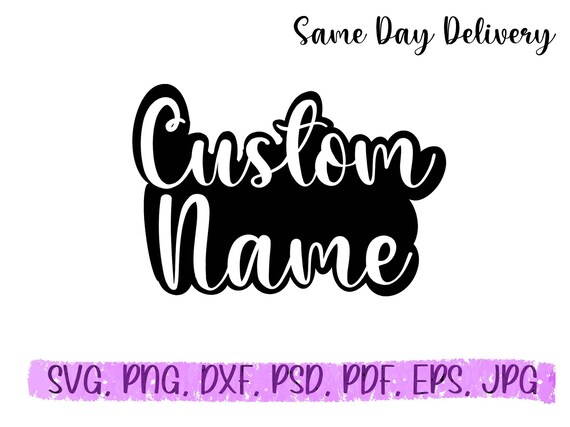 Custom Svg Custom Name Svg SVG Digital Download Friendship | Etsy
