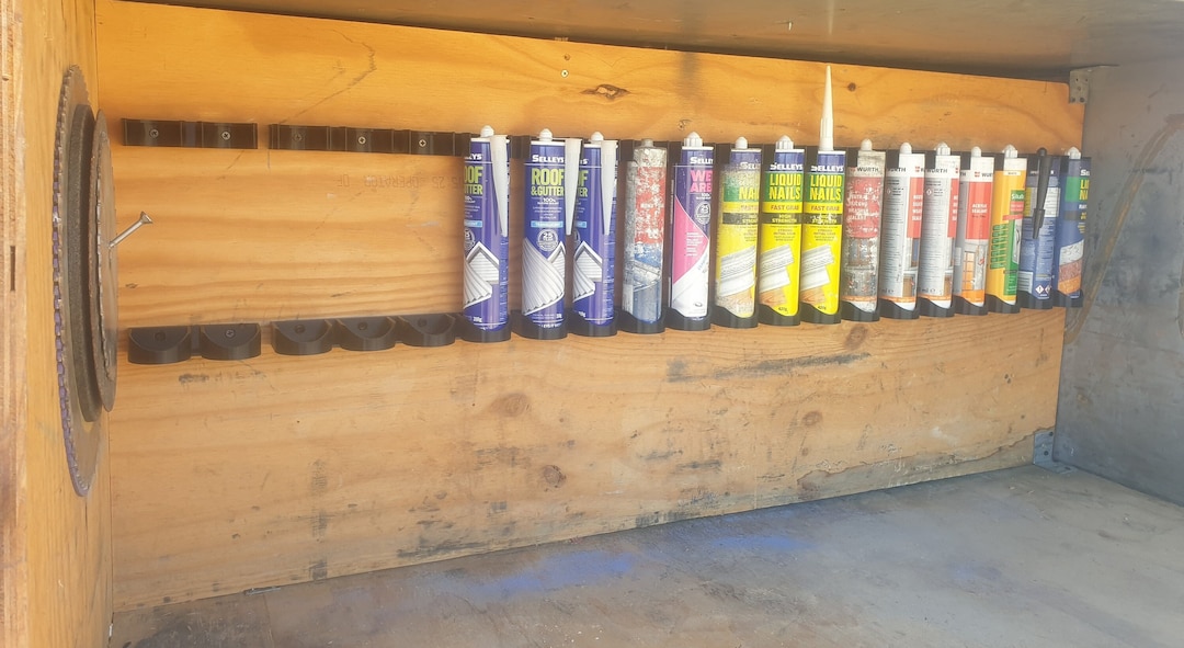Silicone / Caulk Tube Holder - Wall-mounted Organiser for Vans ...
