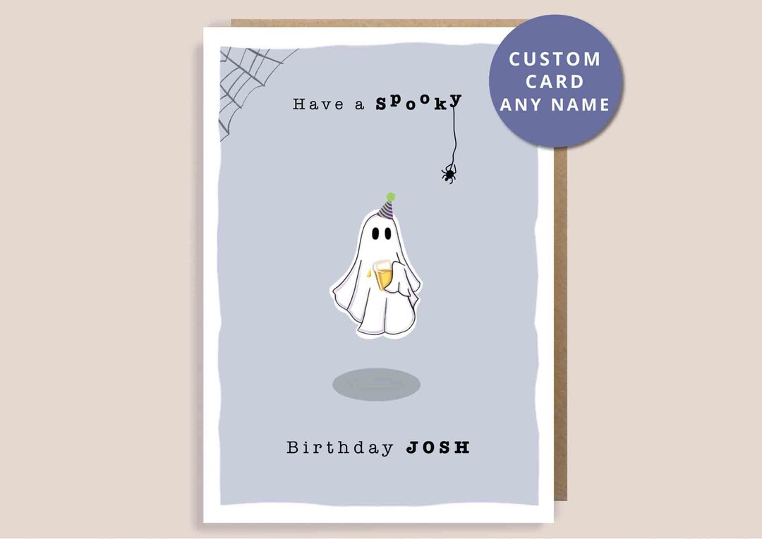 Have a Spooky Birthday Card Funny Halloween Birthday Card for Him ...