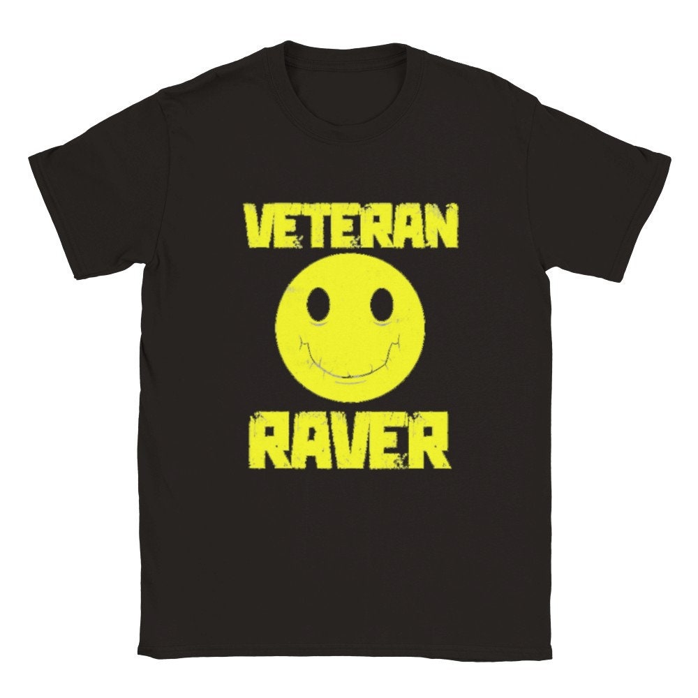Veteran Raver Unisex T Shirt Raver for Life Old School - Etsy