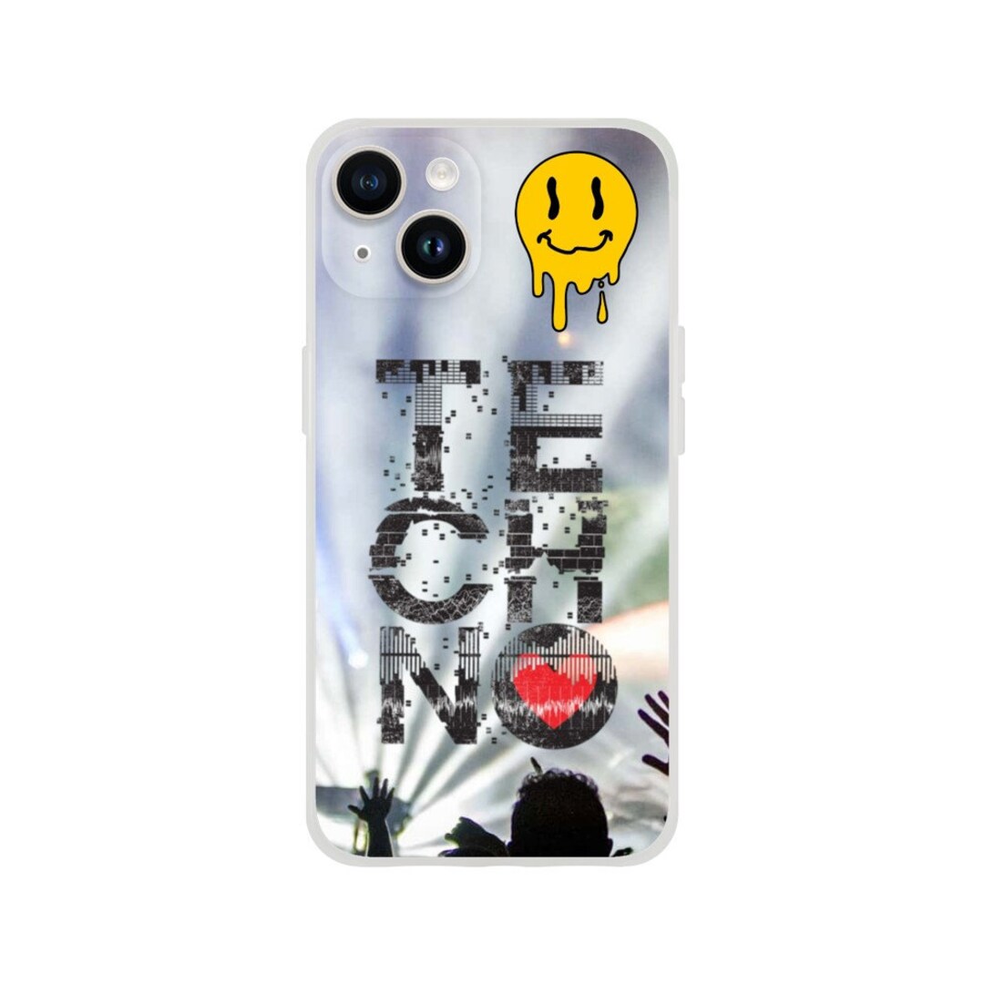 Techno Old School Rave Smiley Face Acid House Flexi Iphone - Etsy