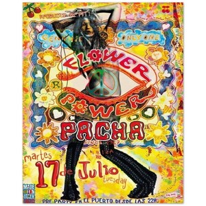 Pacha Nightclub Ibiza Flower Power Poster - Etsy