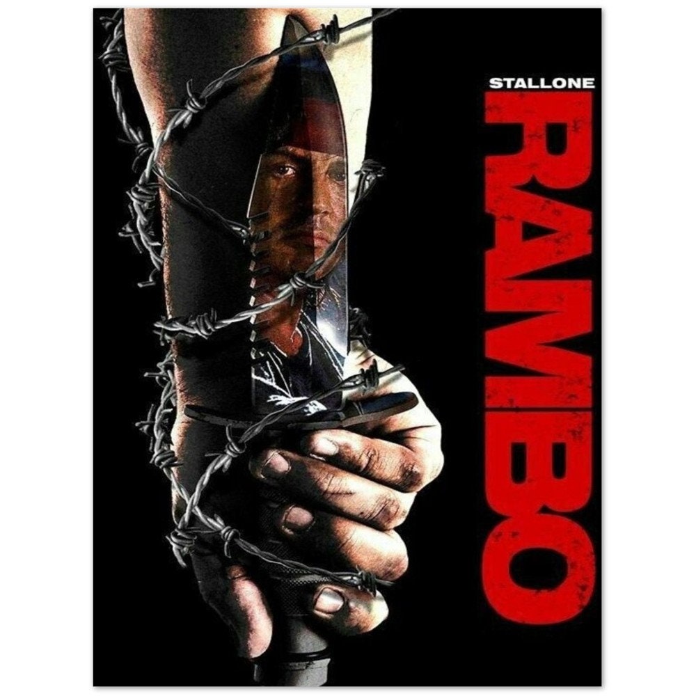 Rambo Sly Stallone Movie Poster - Etsy