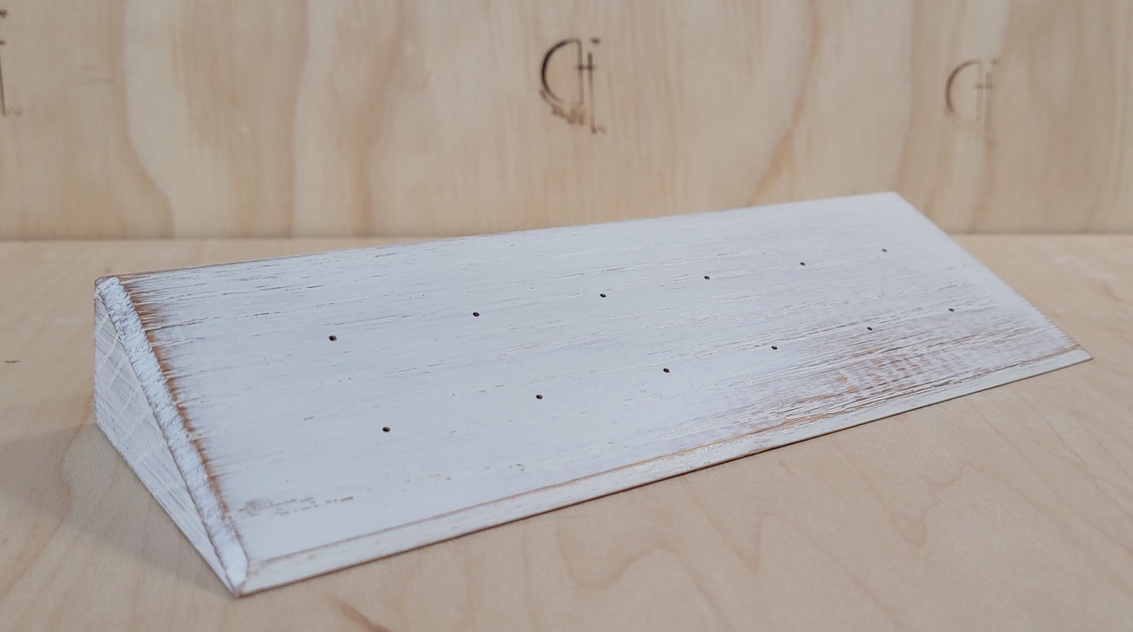 Custom Solid Oak Jewelry Displays Threadless End - Etsy