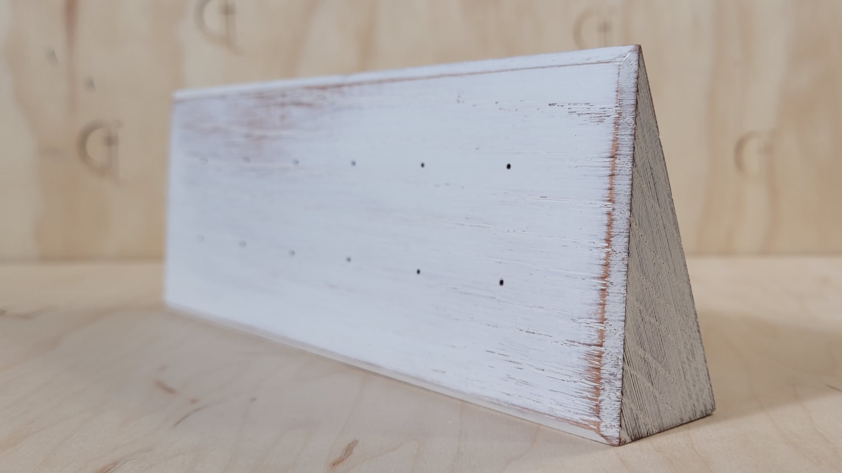 Custom Solid Oak Jewelry Displays Threadless End - Etsy