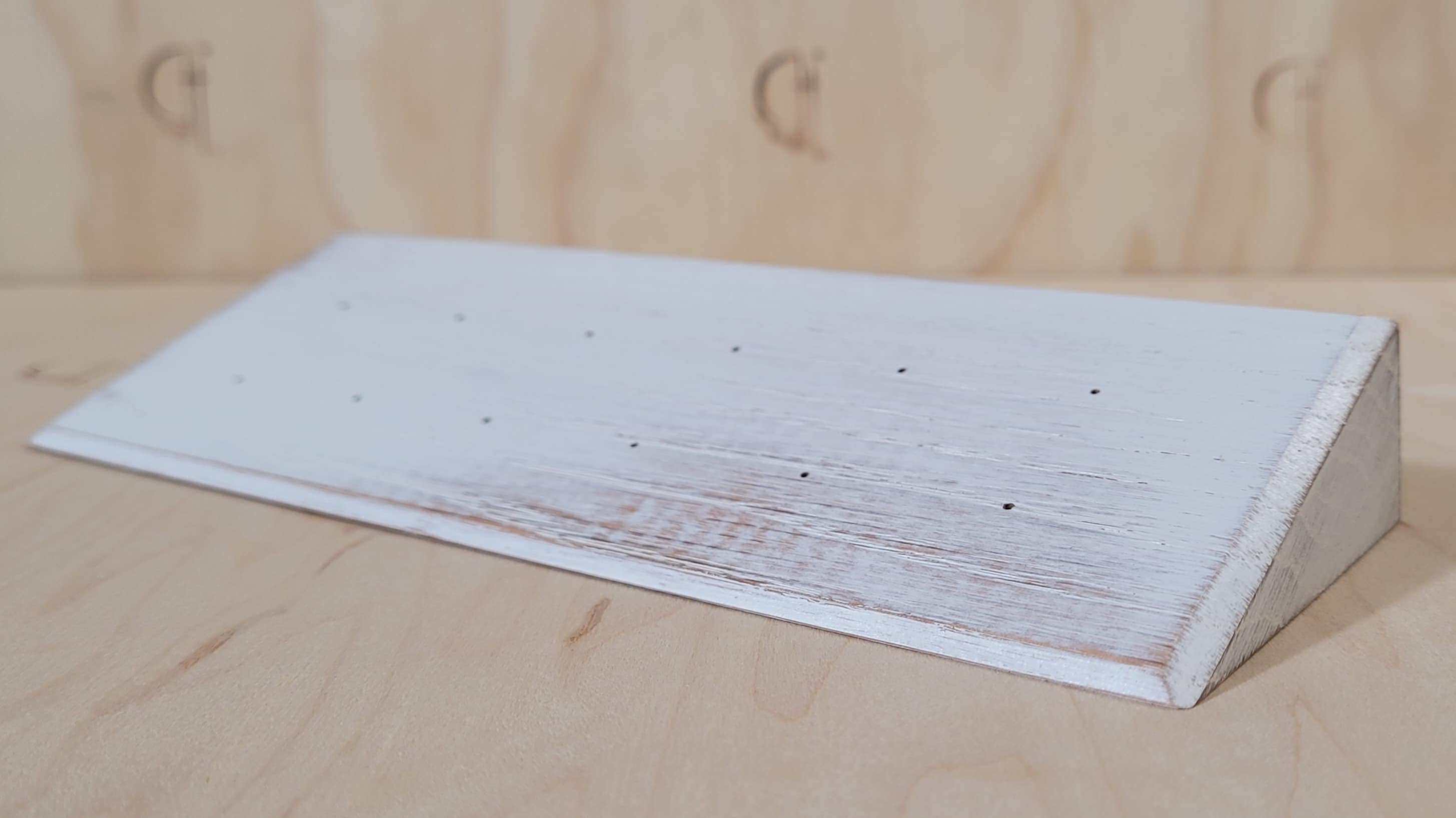 Custom Solid Oak Jewelry Displays Threadless End - Etsy