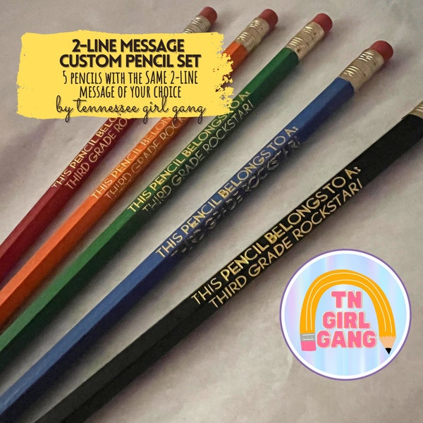 Personalized Pencils - Etsy