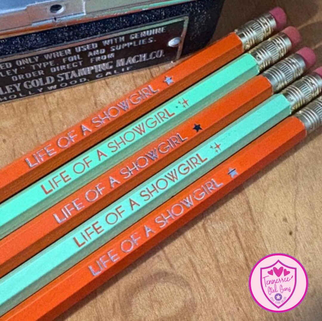 Life of A Showgirl Pencil Pack - Taylor Swift Gift - Taylor Swift ...
