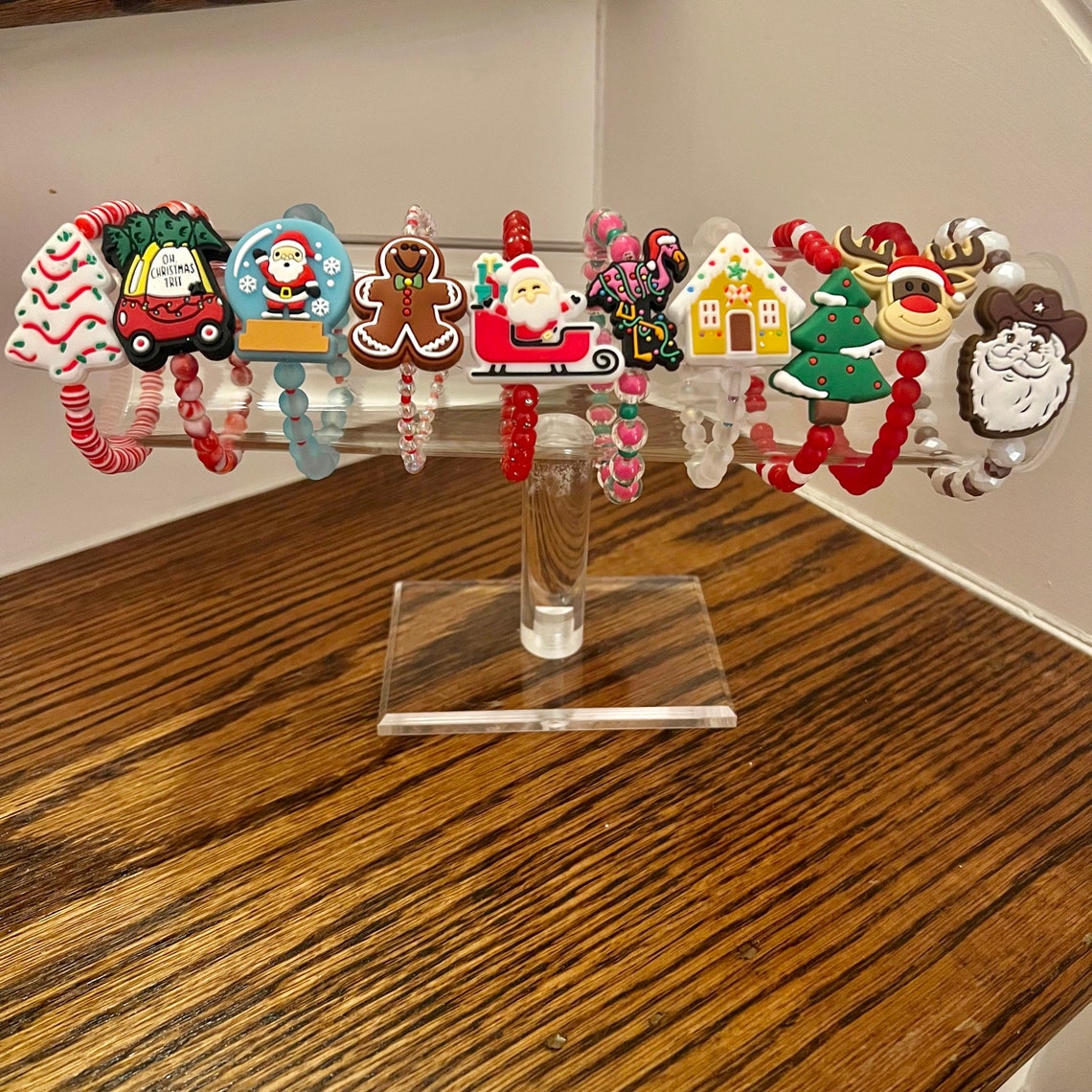 Christmas Bracelets - Santa Bracelet - Reindeer Bracelet - Christmas ...
