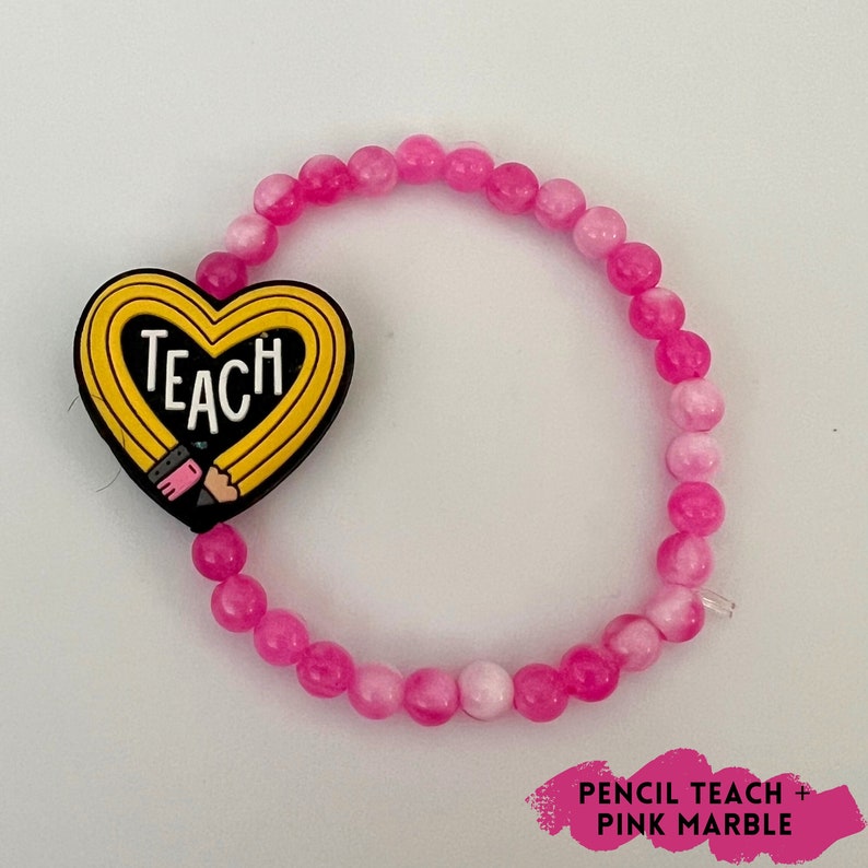Teacher Bracelets Teacher Gift Teacher Pencil Bracelet - Etsy