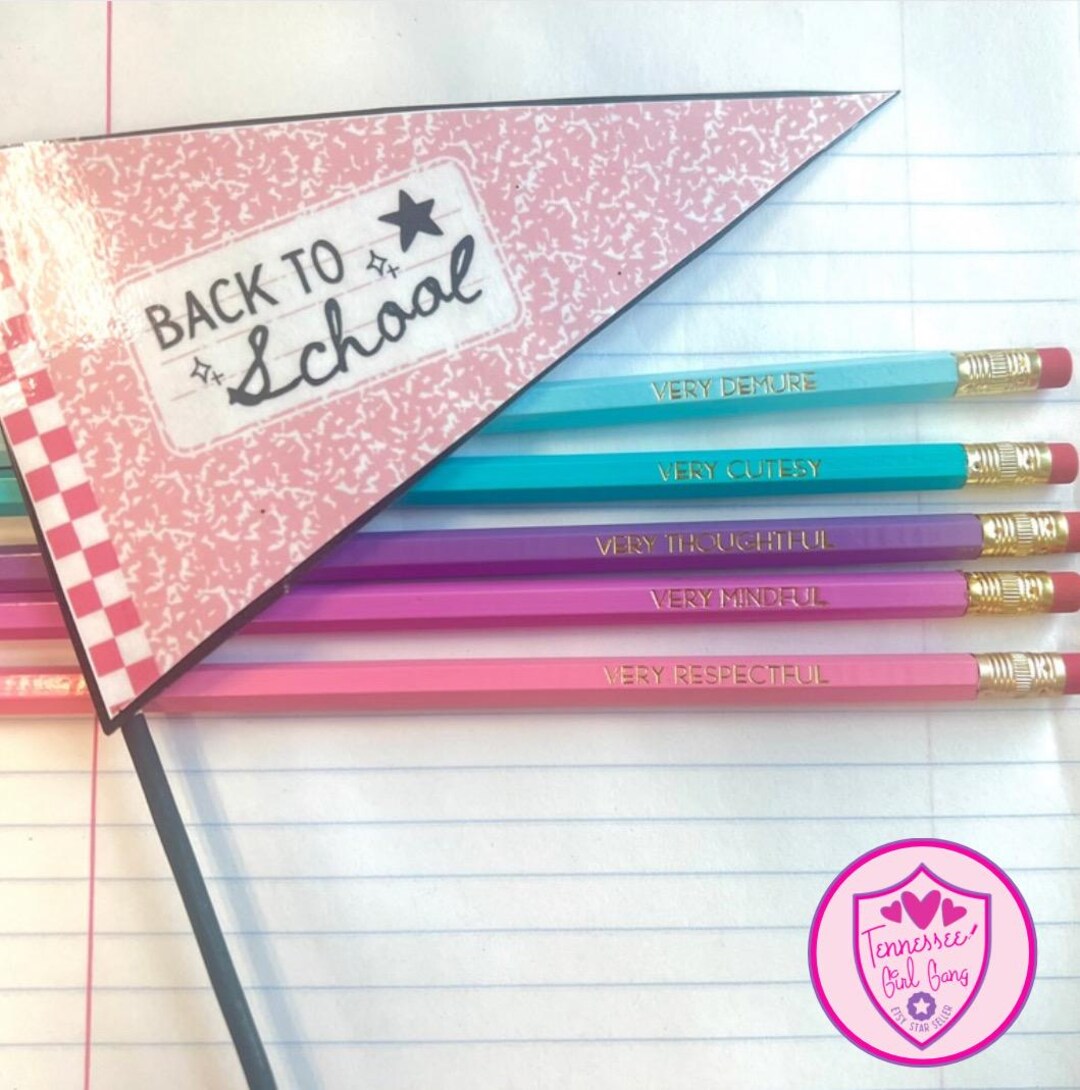 Tiktok Trend Pencils -very Demure - Very Cutesty - Very Thoughtful ...