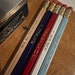Baseball Pencils Set of 5 - Gold Foil Stamped Pencils - School Supplies ...