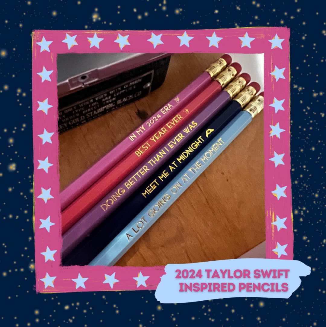 Taylor Swift Inspired 2024 Pencils - New Year’s Pencils - Happy New ...