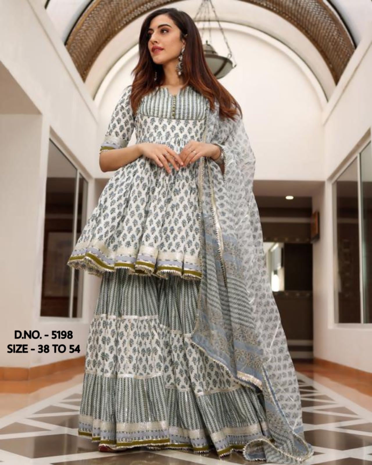 Pure Cotton Hand Block Printed Anarkali Kurti With Full Flair - Etsy