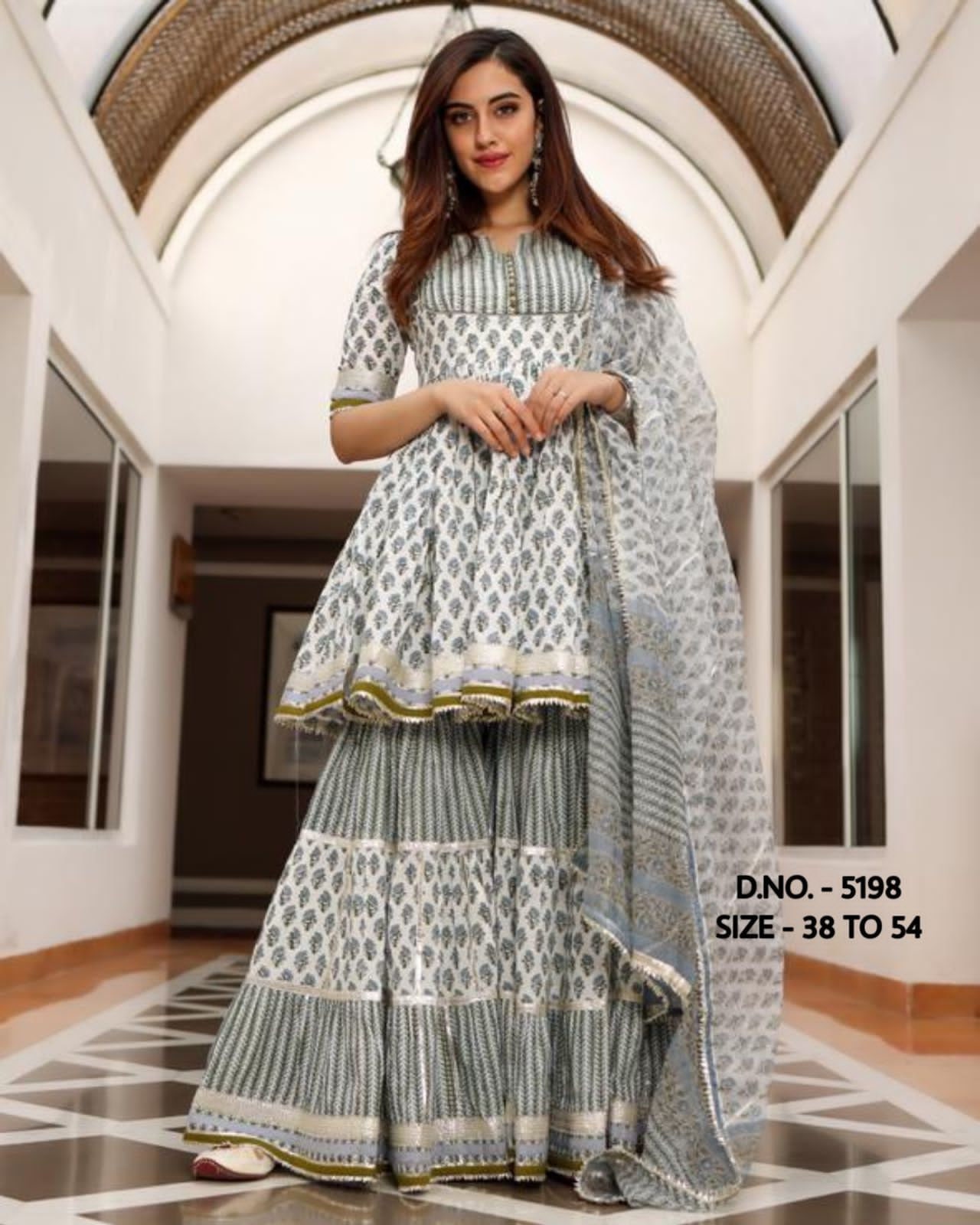 Pure Cotton Hand Block Printed Anarkali Kurti With Full Flair - Etsy