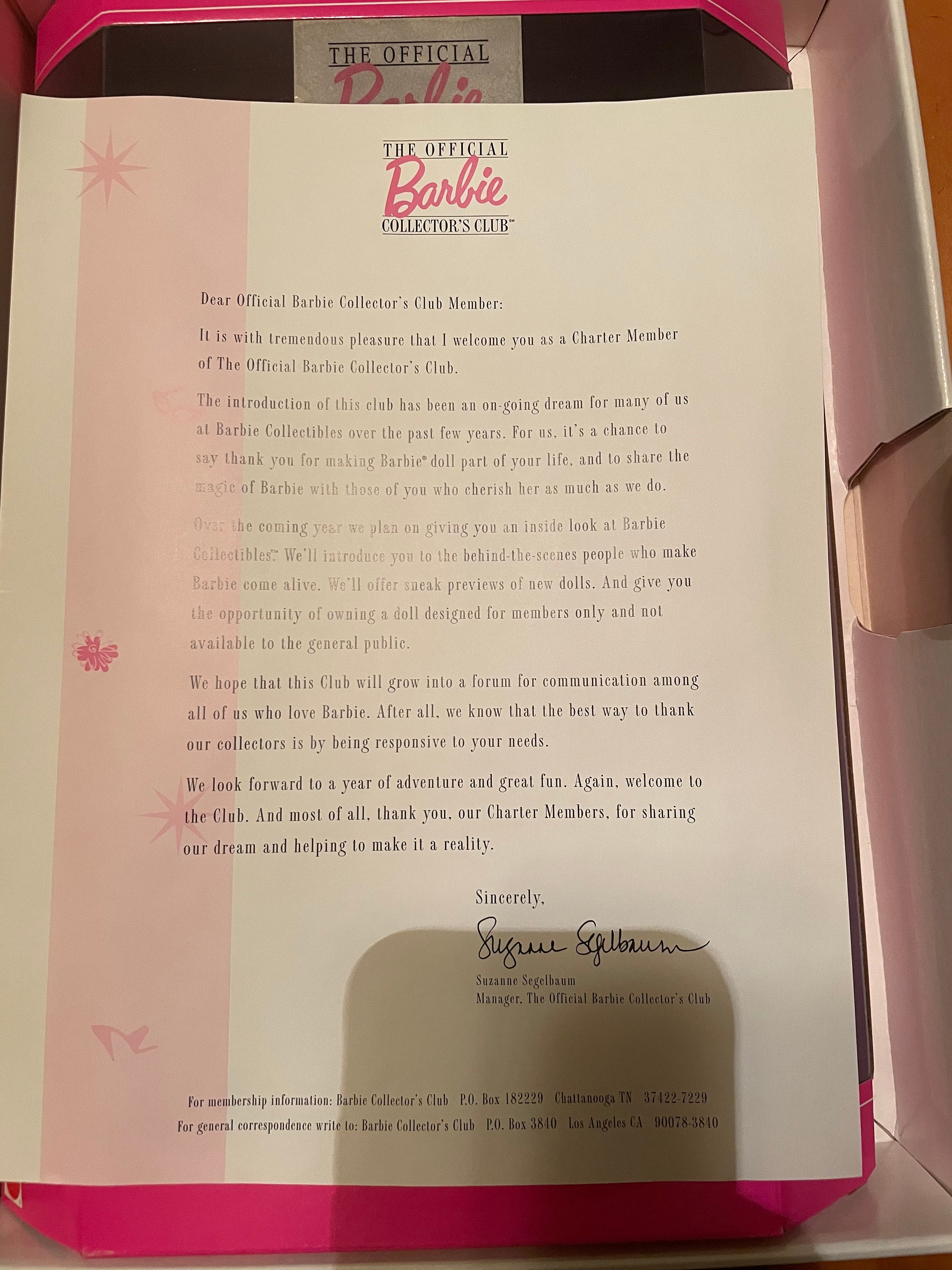 The Official Barbie Collectors Club Welcome Membership Kit - Etsy