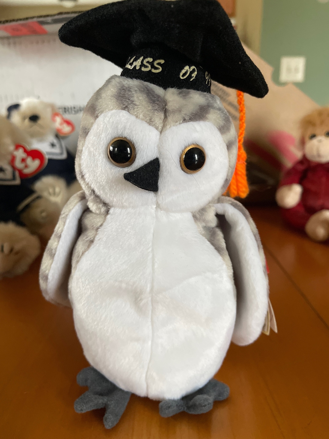 1999 Wiser Beanie Baby Graduation Owl - Etsy