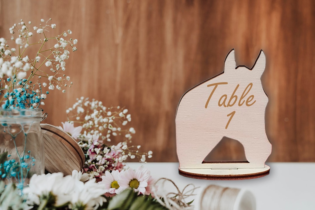 Horse Wedding Table Numbers Country Theme Wedding Table Numbers Farm ...